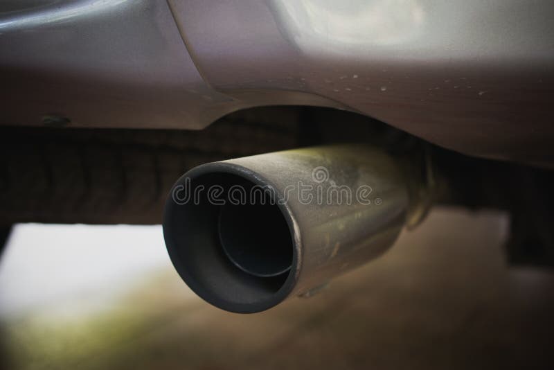 Closeup of Exhaust Car Pipe Stock Photo - Image of speed, tailpipe ...
