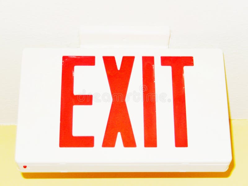 Exit sign stock photo. Image of route, help, direction - 30001538