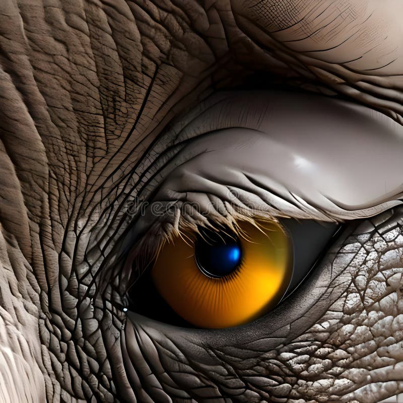 The Closeup Eyeballs of Human and Some Living Animals. Stock ...