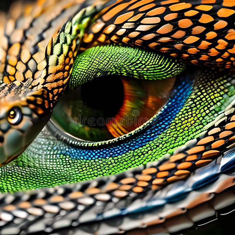 The Closeup Eyeballs of Human and Some Living Animals. Stock ...