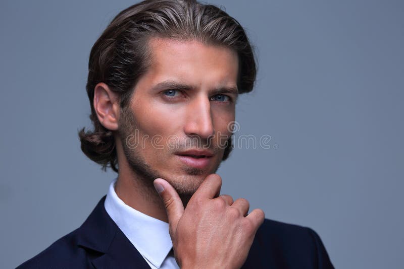 Face of Confident Young Businessman Stock Image - Image of model, good ...