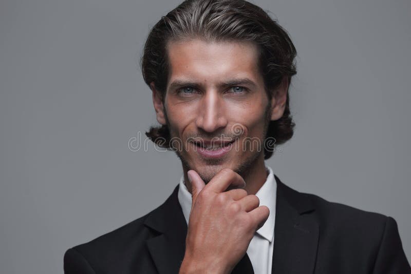 Face of Confident Young Businessman Stock Photo - Image of ...