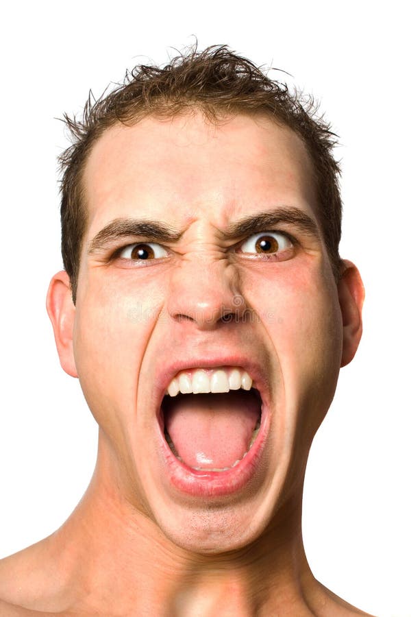 Closeup face an evil man. stock photo. Image of view - 25323402