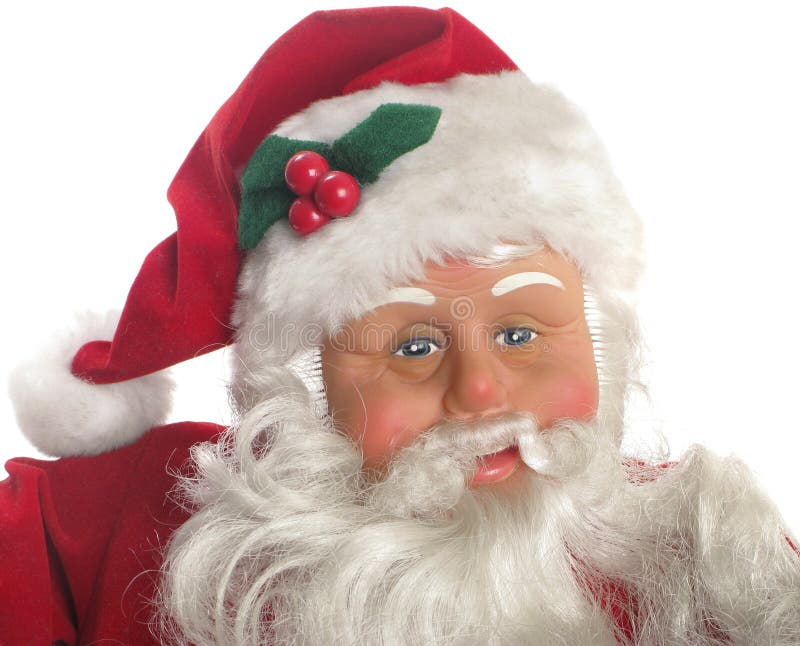 Closeup Face of Santa Claus Stock Photo - Image of holiday, ball: 21382100