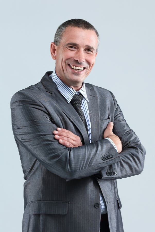 Face of a Successful Businessman Stock Image - Image of look, arms ...