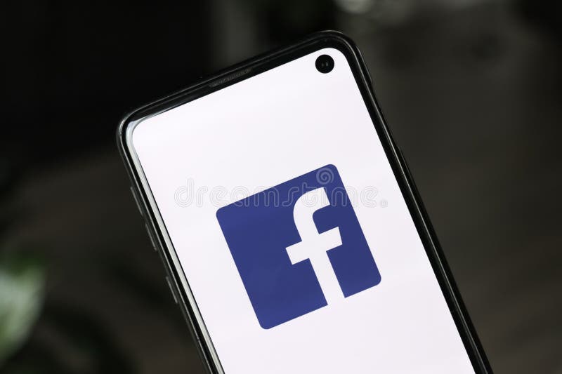 Closeup of Facebook Logo on Smartphone Screen Editorial Photo - Image ...