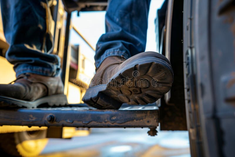 Closeup of Feet on the Truck Pedals Stock Image - Image of feet, pedals ...