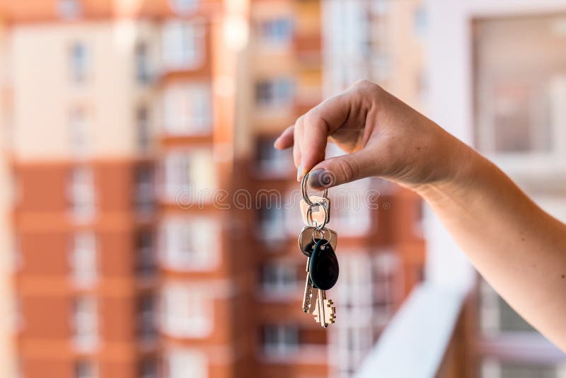 Closeup on Female Hand with Keys from New Apartment Stock Photo - Image ...