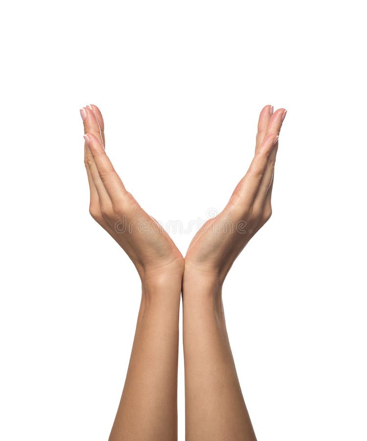 Closeup Female Opened Hands Stock Image - Image of adult, ideas: 59213523