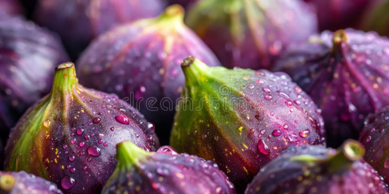 A Closeup of the Figs Texture, Showcasing Their Smooth and Slightly ...