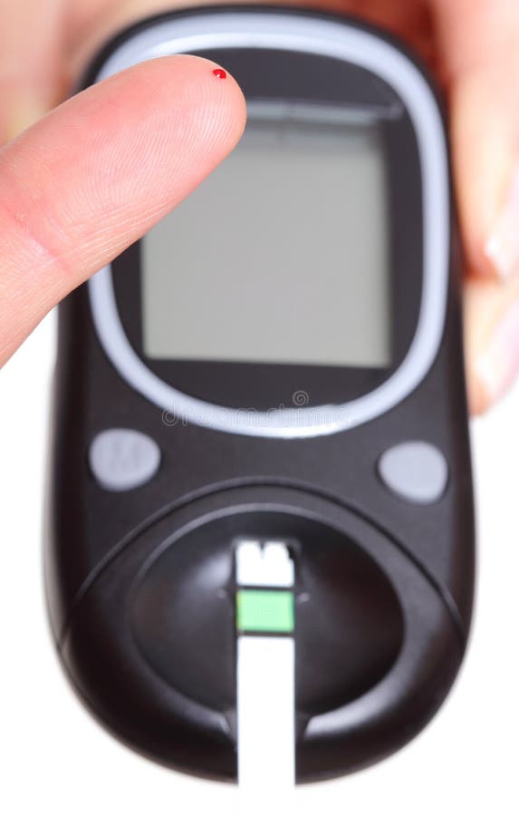 Blood Glucose Monitor stock photo. Image of glucose, glukometer - 38856894