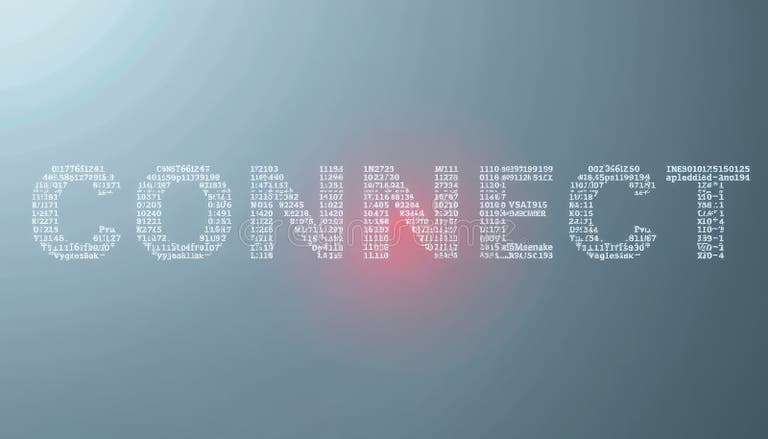 Closeup of Fingertip Activating Virtual Touch Screen with Digital Code and Word Concept in ...