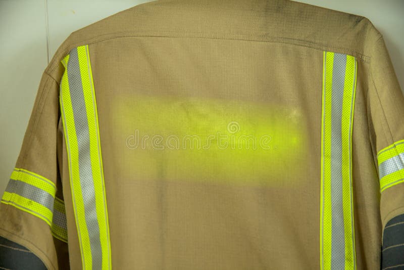 Closeup of Firefighter Emergency Safety Clothing Stock Image - Image of ...