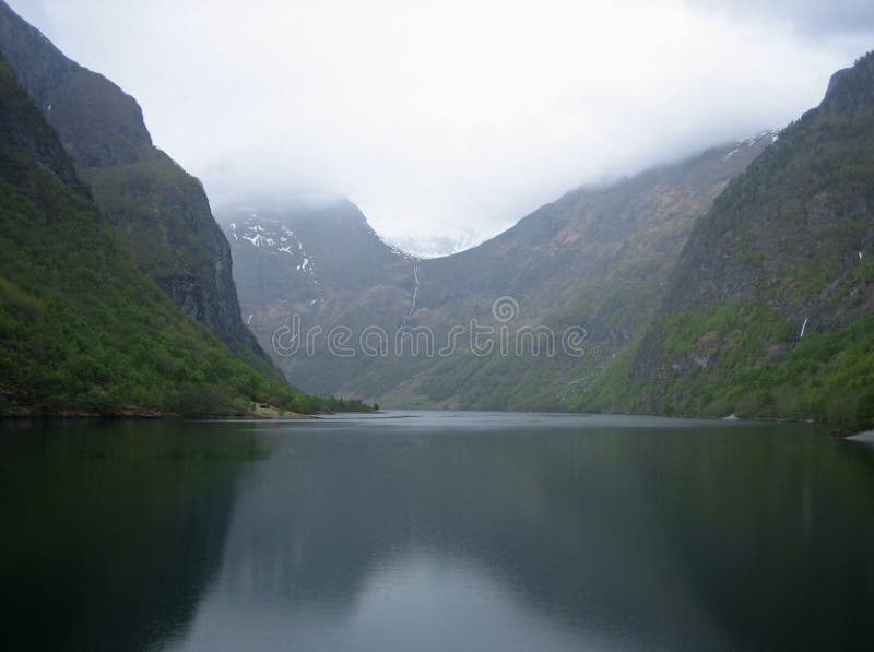 Closeup of Fjord Valley in Norway Stock Image - Image of norway, inlet ...