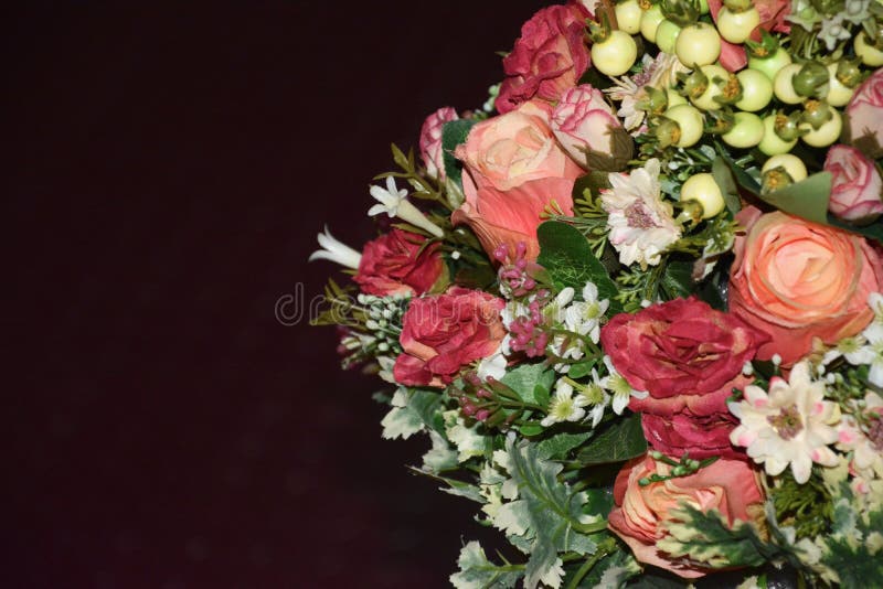 Closeup of a Flower Bouquet Stock Image - Image of decoration, interior ...