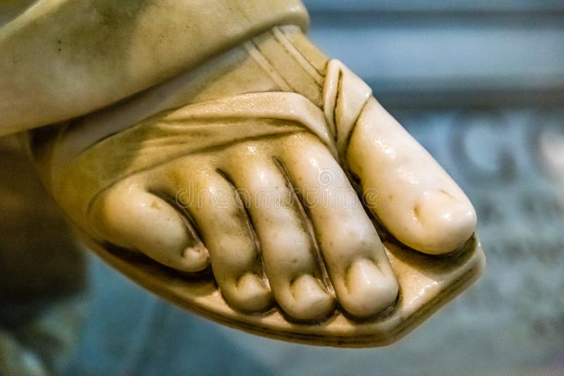 Foot of statue stock photo. Image of marble, human, statue - 136709766