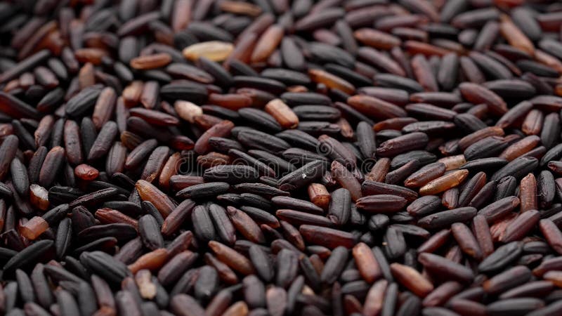 Closeup Footage of a Black Rice Heap with Clear Texture Stock Video ...