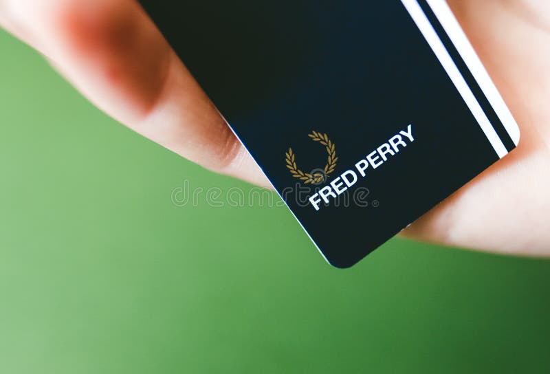 Closeup of Fred Perry Brand Logo Label. Editorial Photography - Image ...