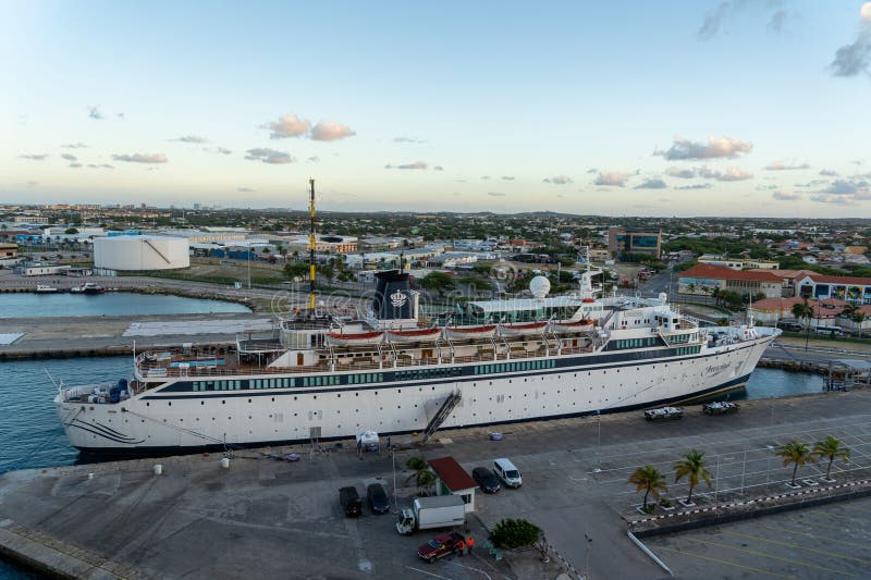Closeup of a Freewinds Cruise Ship in the Caribean Editorial ...