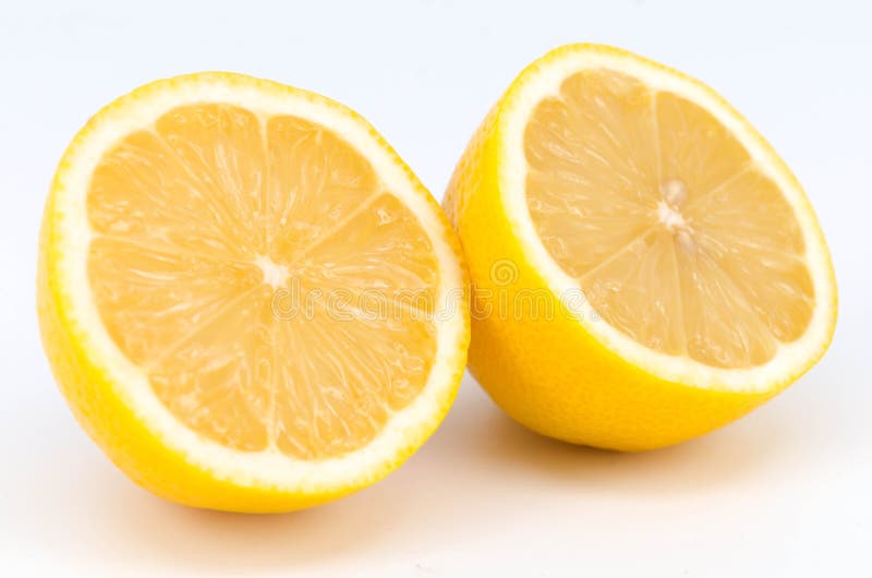 Fresh Lemon on White Background. Stock Image - Image of fruit, nature ...