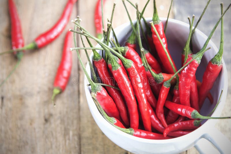 Closeup fresh red chilli stock photo. Image of heat, isolated - 64216428