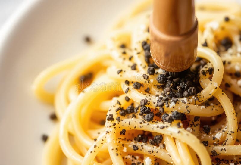 A Closeup of Freshly Ground Black Pepper Sprinkled Over a Plate of ...