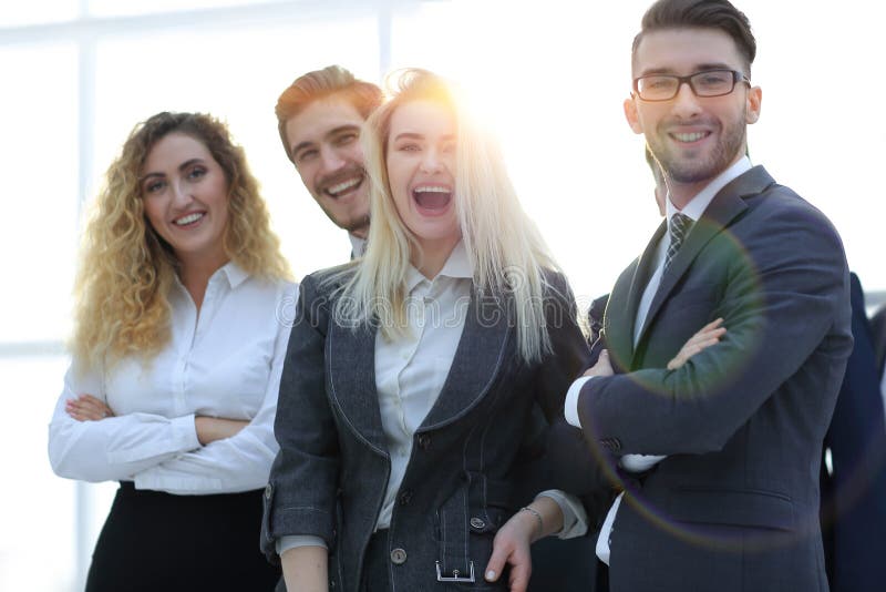 Closeup.friendly Business Team Stock Image - Image of education ...