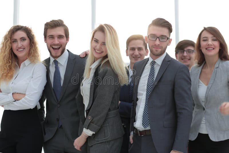 Closeup.friendly Business Team Stock Photo - Image of achievement ...