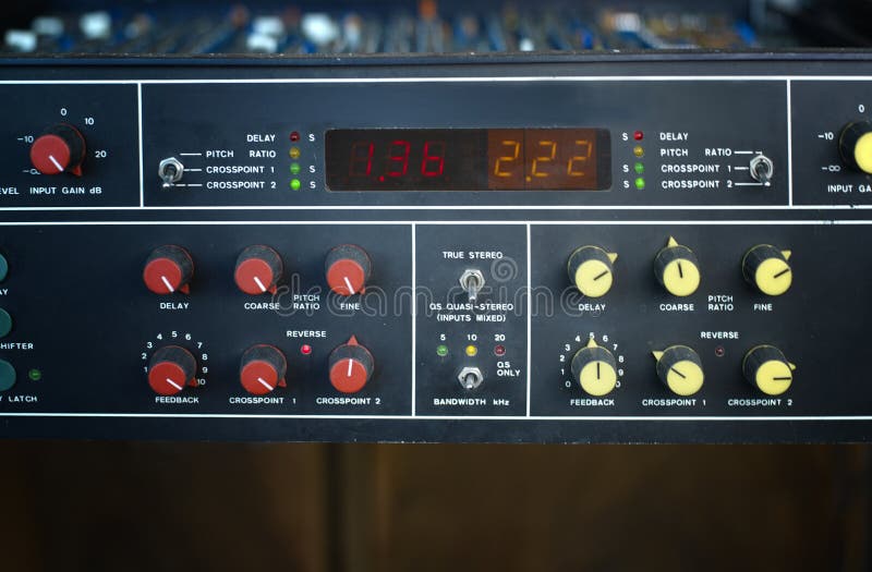 Vintage effect processor stock photo. Image of equipment - 120004050