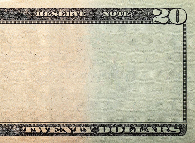 Closeup of Front Side of 20 Dollar Stock Image - Image of note, andrew ...