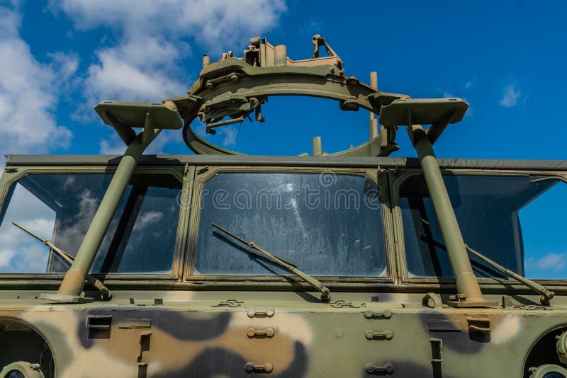Front View of M548 Tracked Cargo Carrier Stock Photo - Image of dirty ...