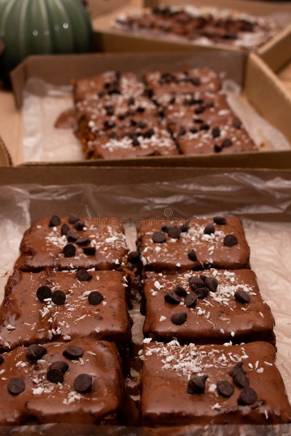 Closeup of Fudge Candies in a Box Stock Photo - Image of gourmet ...