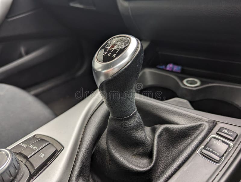 Closeup of a Gear Stick on a Manual Transmission Car Stock Photo ...