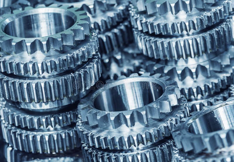 Closeup gears stock photo. Image of gear, copy, engineering - 45712004