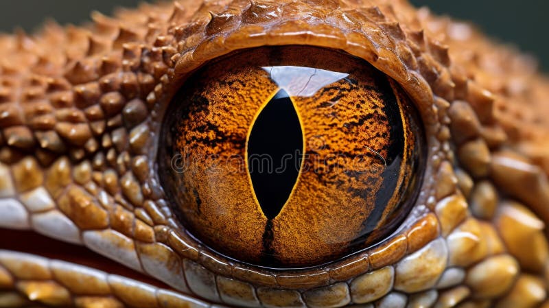 Closeup Geckos Eye Detailed View Stock Illustration - Illustration of ...
