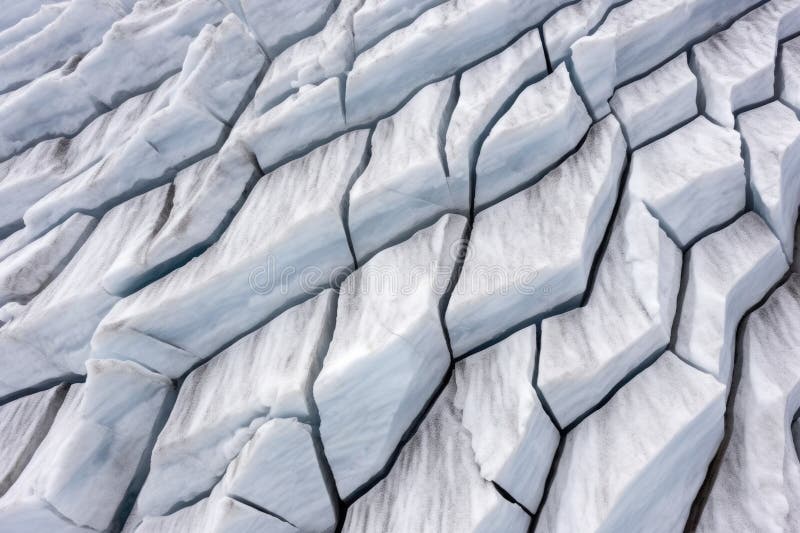 Glacier with Crevasse in Antarctic Mountains Stock Image - Image of ...