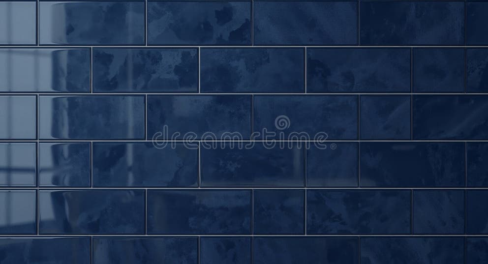 Azure Tiles. a Symphony of Rectangles and Textural Depths, an Abstract ...