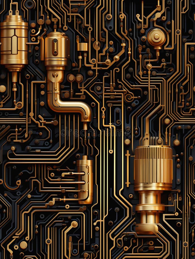 Artificial Intelligence Black Gold Stock Illustrations – 1,749 ...