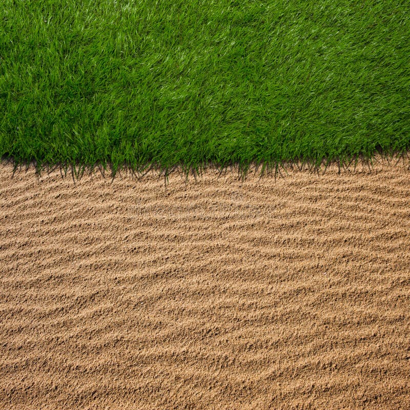 Closeup Golf Green Grass Field Stock Image - Image of golf, season ...