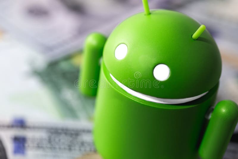 Android Symbol Figure on the White Background. Android is the O ...