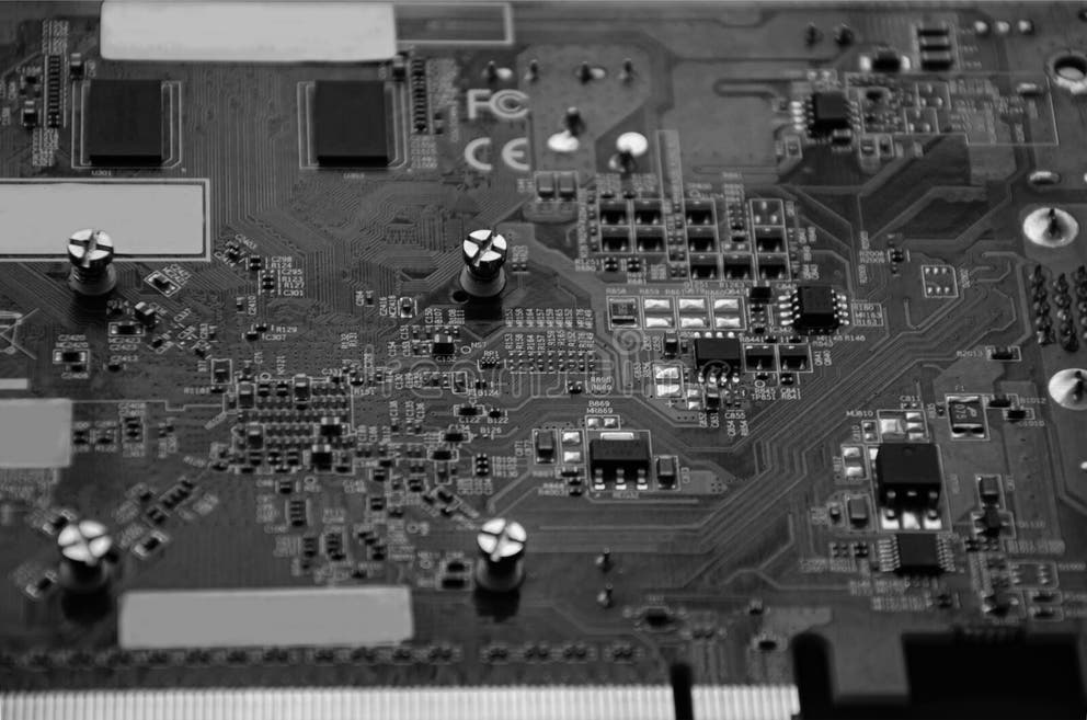 Closeup Graphics Cards Interface, Video Card, VGA Card, Video Display ...