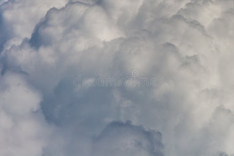 Closeup Gray Structured Cumulus Cloud Stock Image - Image of high ...