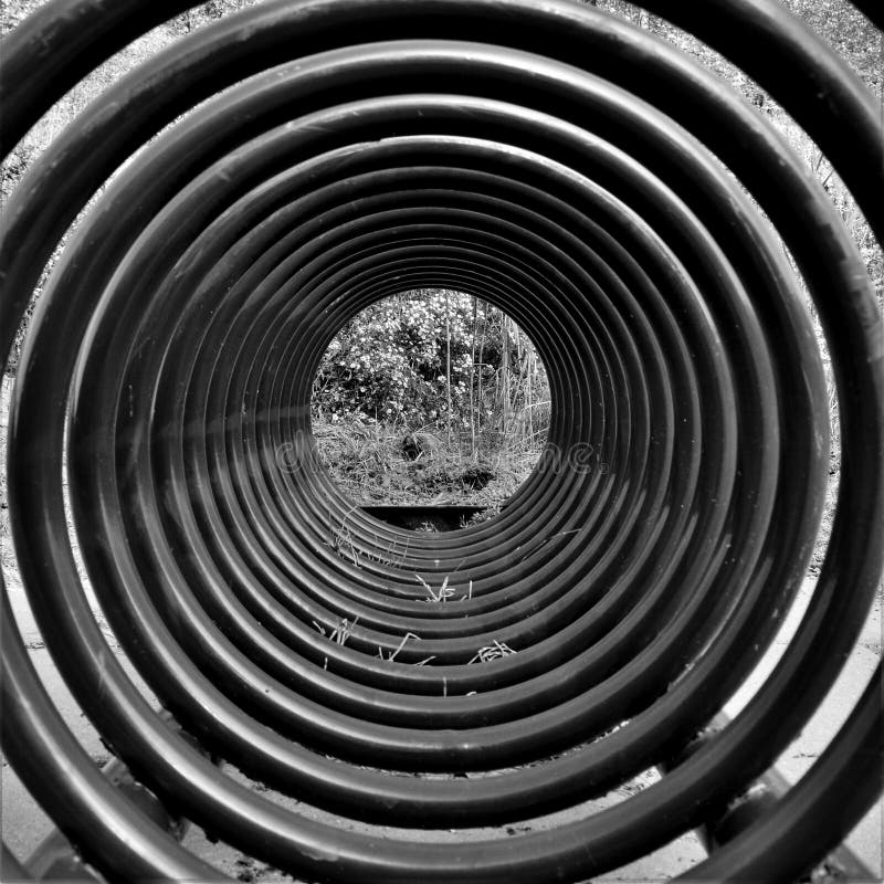 Closeup Grayscale Shot of a Coiled Metal Spring Stock Image - Image of ...