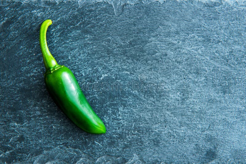 Closeup Green Chili Pepper Stone Substrate Stock Photos - Free ...