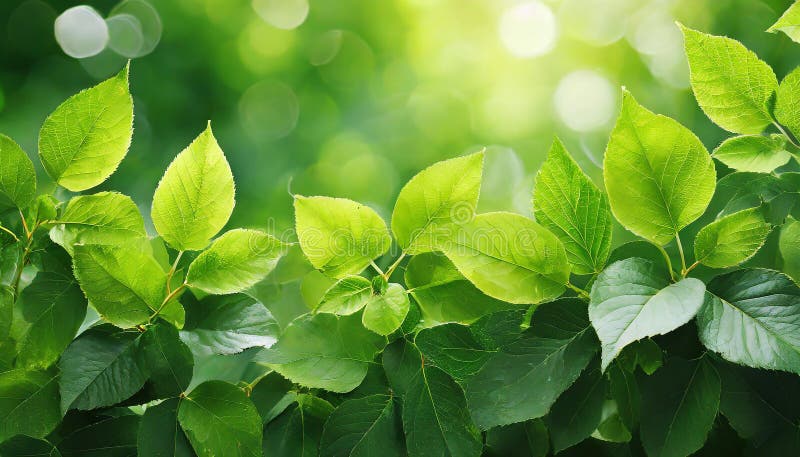 Closeup Green Leaves Background, Overlay Fresh Leaf Pattern, Natural ...