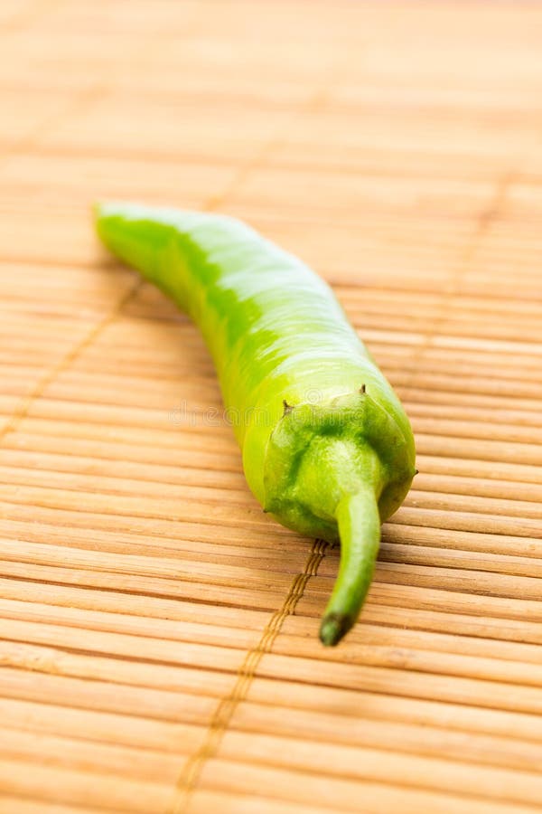 Closeup of a Green Spicy Pepper S Tail Stock Image - Image of ripe ...