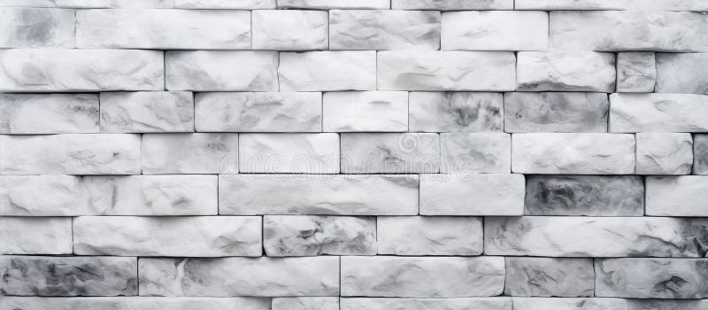 Closeup of Grey Rectangular Brickwork Pattern on White Brick Wall Stock ...