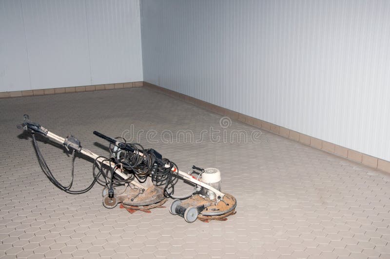 Closeup of Grinding Machine for Ceramic Tile at Workplace Stock Image ...