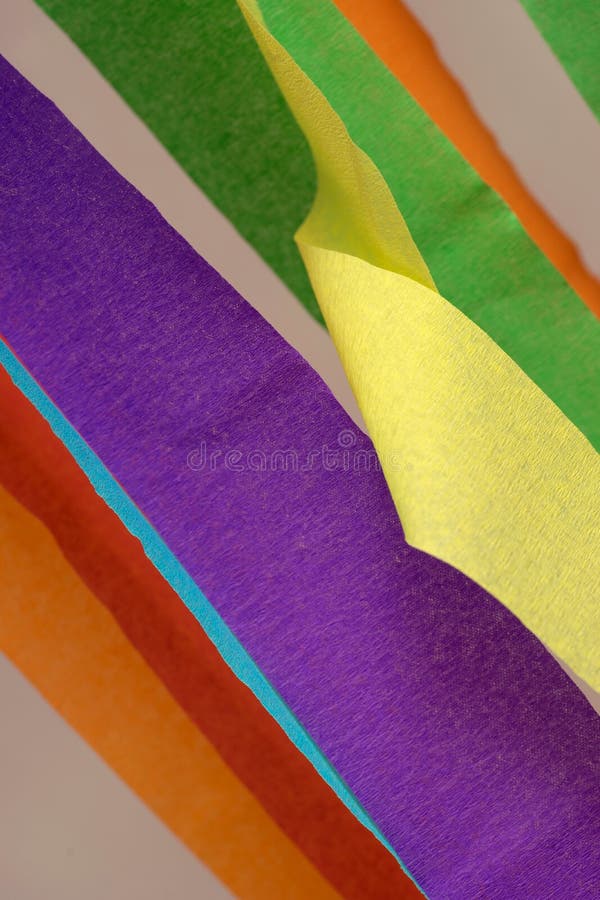 Closeup Group of Color Strip Paper Stock Image - Image of closeup ...