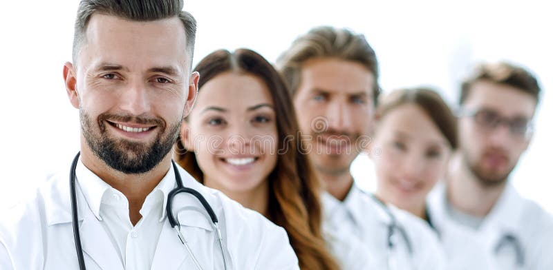 Closeup .group of Medical Workers Stock Image - Image of group ...
